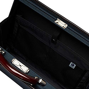 CHRISTIAN GEORGES(クリスチャンジョルジュ) Wooden Dares Bag, Japan, Made in Toyooka, CG2108, Navy (16.1 inches)