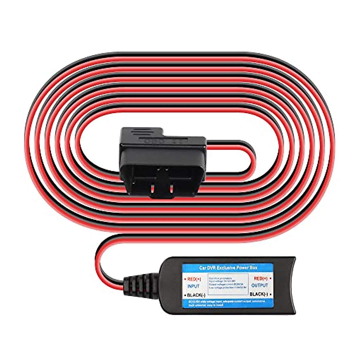 SinLoon OBD Power Cable for Dash Camera, 12V-30V to 5V,OBD to USB A Power Step Down Cable, Easy Installation Into Vehicle OBD 5FT(USB-A)