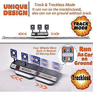 Gasince Running Shooting Target for Nerf Guns Compatible with Nerf N-Strike Elite, Mega & Rival, Electronic Scoring Auto Reset Digital Targets, Ideal Gift Toy for Kids Boys & Girls
