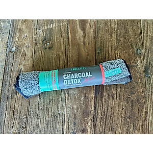 FACESOFT Eco Friendly Mini Gym Towels for Working Out - Activated Charcoal Sweat Towels for Gym and Sports - Soft and Absorbent Cotton - No Synthetic Microfibers - 3 Piece Exercise Towel Set - Grey