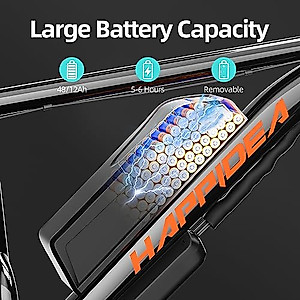 Stopsada High-Performance Electric Bike for Adults, 48V 750W Motor, 12Ah Lithium Battery, 21 Speeds, 26'' Fat Tires, LED Smart Meter, Electric Bicycle for Commuting and Off-Road Adventures