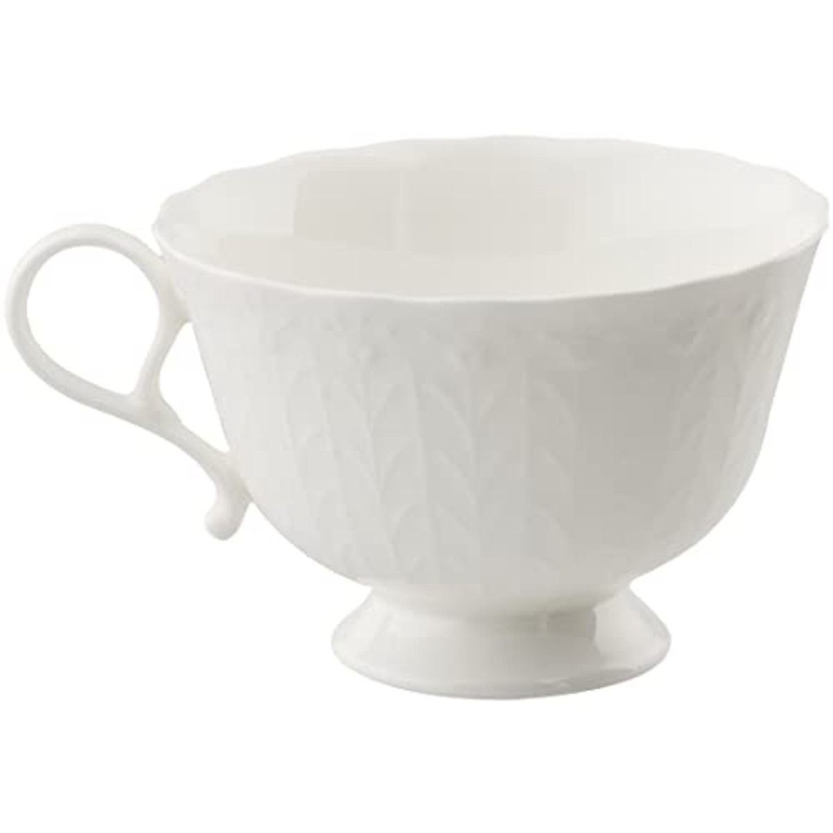 Narumi 9968-2406P Cup Saucer, Silky White, 6.8 fl oz (200 cc), Tea and Coffee Cup, Microwave Safe, Dishwasher Safe