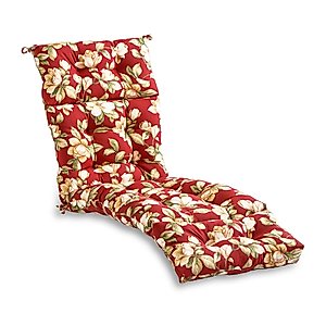 South Pine Porch Outdoor 72x22-inch Chaise Lounge Chair Cushion, 1 Count (Pack of 1), Roma Floral