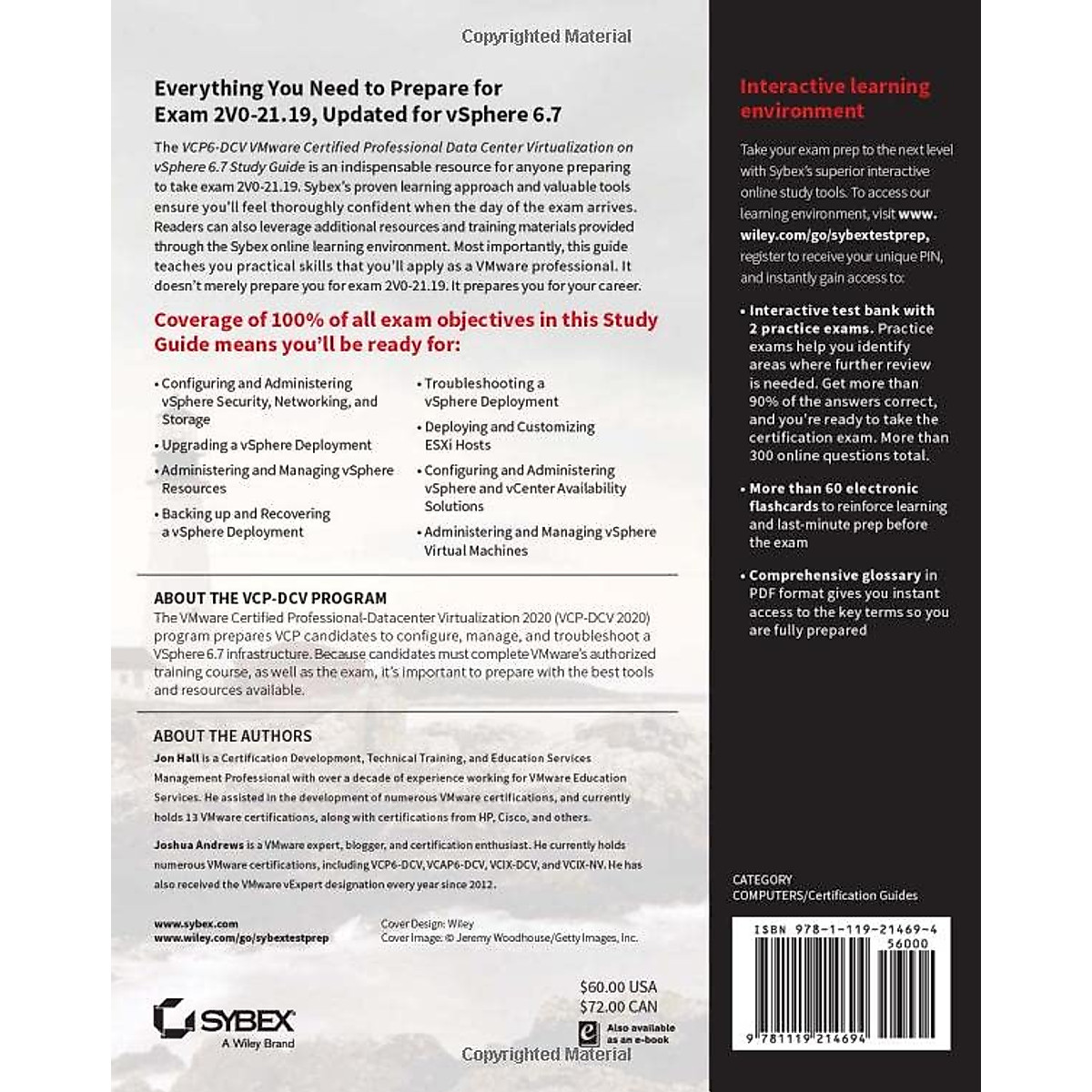 VMware Certified Professional Data Center Virtualization on vSphere 6.7 Study Guide: Exam 2V0-21.19