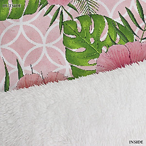 Vantaso Wearable Hooded Blankets Throw Poncho Cloak Blanket Flowers for Women Men for Bed Sofa Bedding 60x80in Pink