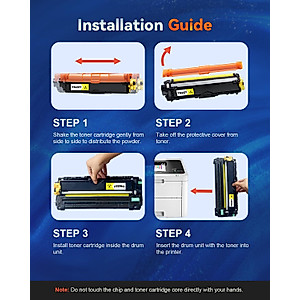 TN227 High Yield Toner Cartridges TN227 Compatible for Brother TN227 TN223 TN-227BK/C/M/Y High Yield Toner Cartridge for Brother HL-L3270CDW MFC-L3770CDW HL-L3290CDW Printer (tn-227 2BK/1C/1M/1Y)