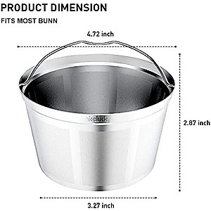 Nicelucky Bunn coffee filter reusable 8 10 12 cup basket replacement filter-stainless steel Permanent coffee filter Suitable for BUNN coffee brewer