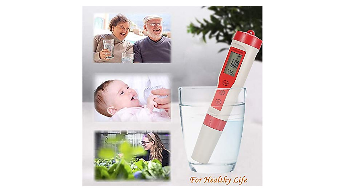 Digital Water Tester - 4 in 1 pH, TDS, EC, Temp Meter