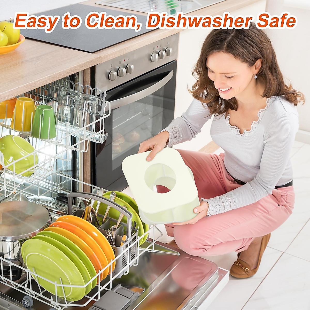 HUIJUTCHEN Snack Bowl for Stanley Cup 40 Oz, Reusable Snack Tray with Lid for Stanley Tumbler with Handle, Silicone Snack Accessories, Snack Storage Containers