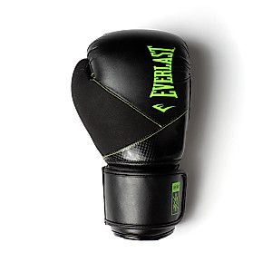 Everlast ProTex Boxing Fight Gloves Black/Green (12oz)