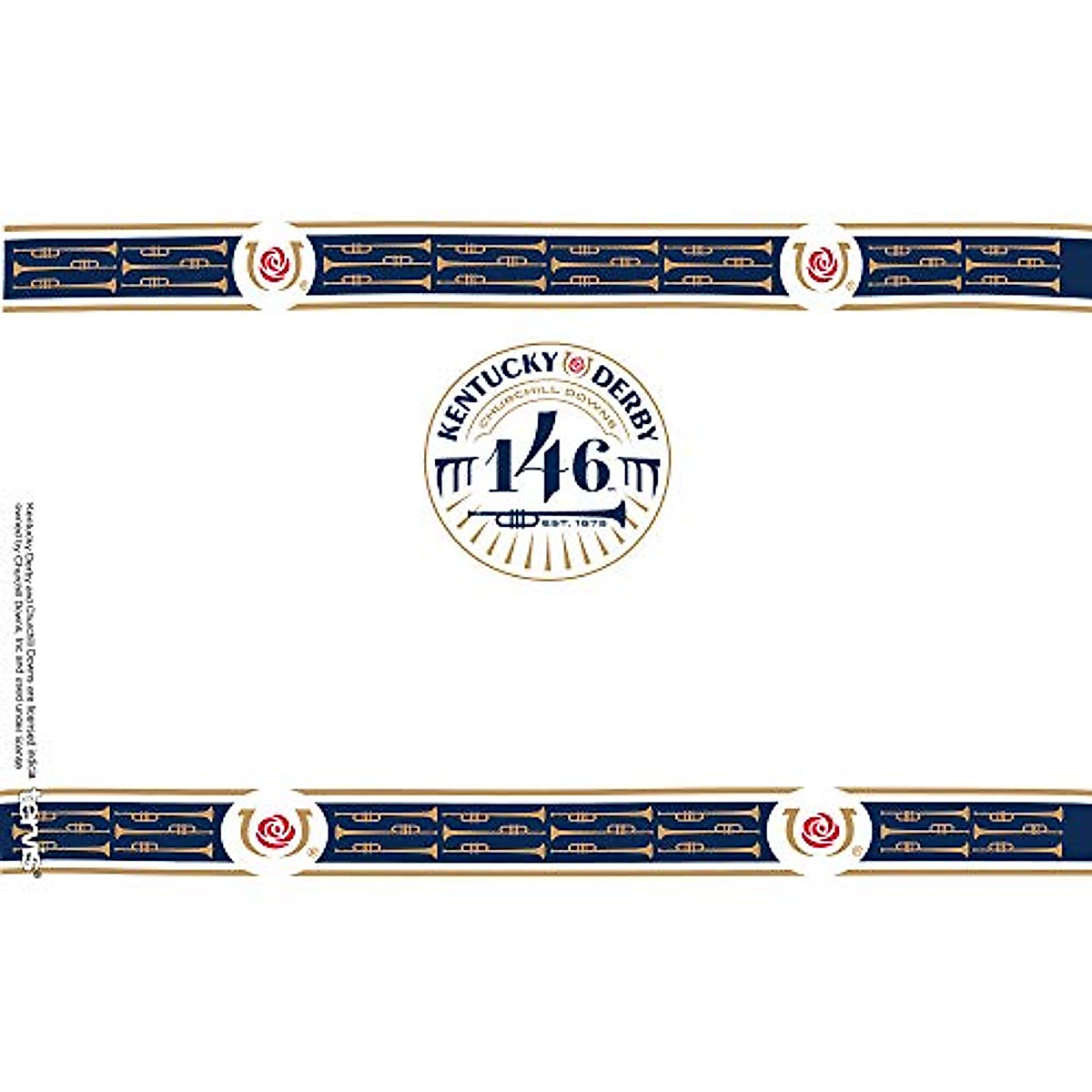 Tervis Made in USA Double Walled Kentucky Derby Insulated Tumbler Cup Keeps Drinks Cold & Hot, 16oz, 146th 2020