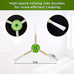 Replacement Parts for iRobot Roomba i7(7150) i7+(7550) i3(3150) i3+ i4 i4+ i6 i6+ i8 i8+ E5 E6 E7 Vacuum Cleaner (2+4+4)