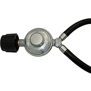 DOZYANT 2 Feet Y Splitter Two Hose Low Pressure Propane Regulator Connection Kit for Most LP LPG Gas Grill, Heater and Fire Pit Table, Fit Type 1 (QCC-1), 3/8" Flare Swivel Fitting