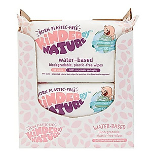 Jackson Reece Kinder by Nature Water-Based Baby Wipes - 56 Count (Case of 12 packs)