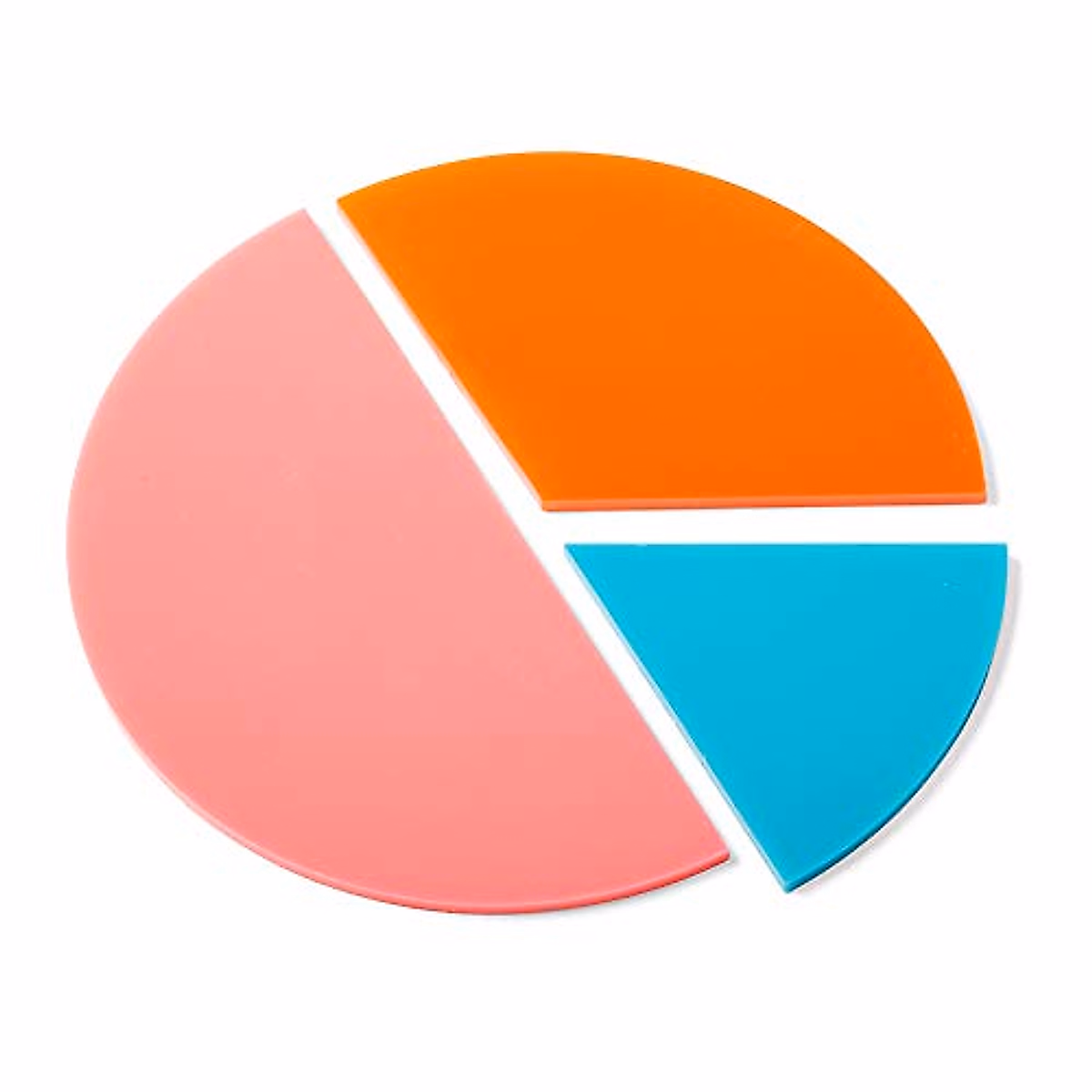 hand2mind Plastic Rainbow Fraction Circles, Circle Manipulatives, Fraction Tools for Kids, Math School Supplies, Montessori Math Materials, Classroom Math Manipulatives 4th Grade (15 Sets of 51)