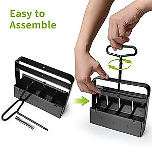 Soil Blocker 2 inch Seed Block Maker with Comfort-Grip Handle for Seed Stater Tray