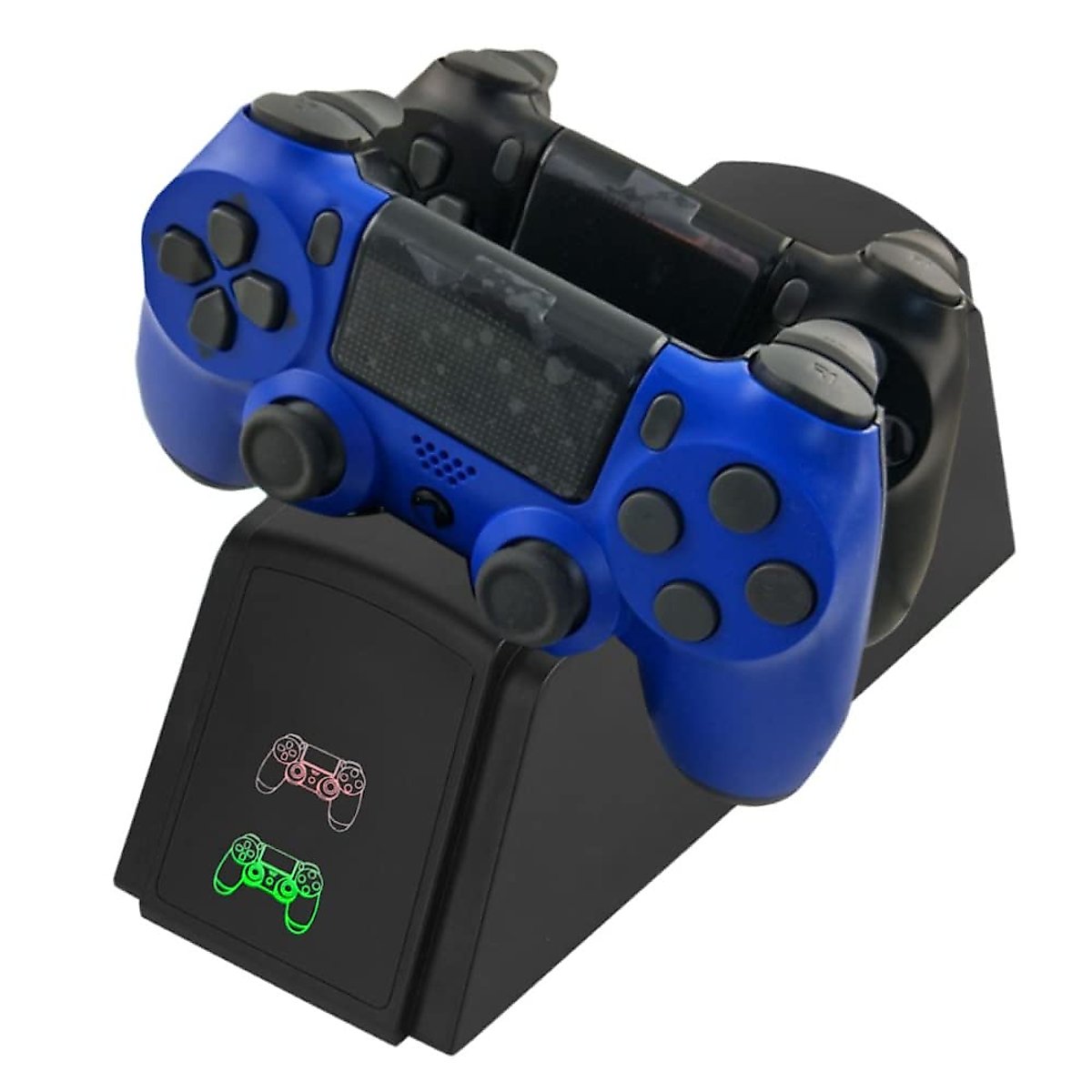 PS4 Controller Charger, 2 in 1 USB Charging Dock PS4 Charging Stand Fast Game Controller Charging Station PS4 Charger for PS4 Handle with LED Light [video game]