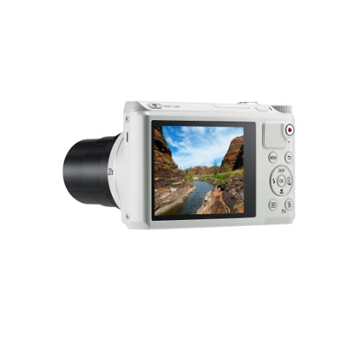 Samsung WB800F 16.3MP CMOS Smart WiFi Digital Camera with 21x Optical Zoom, 3.0" Touch Screen LCD and 1080p HD Video (White) (Discontinued by Manufacturer)