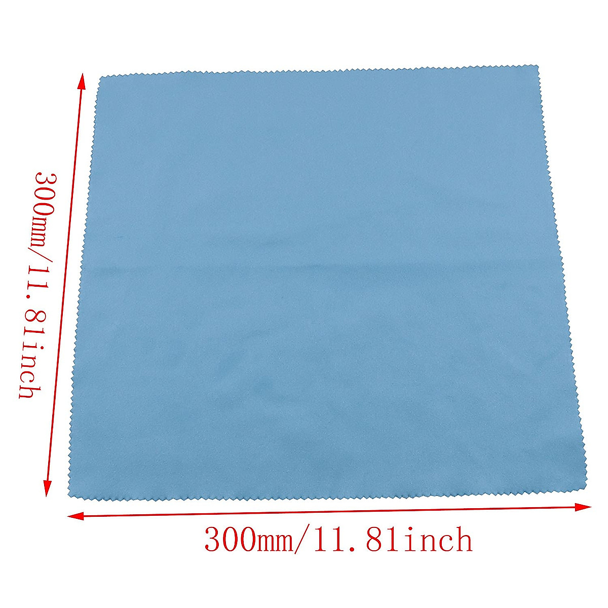 DGBRSM 3pcs Guitar Cleaning Cloth, Violin Cleaning Cloth, Microfiber (11.8" x 11.8" Cloth), Musical Instrument Cleaning Polishing Cloth for Musical Instrument Guitar Violin Piano Clarinet, Blue