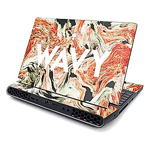 MightySkins Skin Compatible with Alienware Area-51M 17" (2019) - Wavy | Protective, Durable, and Unique Vinyl Decal wrap Cover | Easy to Apply, Remove, and Change Styles | Made in The USA