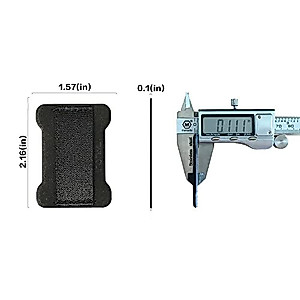 WUOJI Cell Phone Finger Grip Strap Holder for Hand, Phone Grip Compatible with Most Smartphones,Universal Cell Phone Grips Band Holder for Back of Phone - 2Pack(Black)