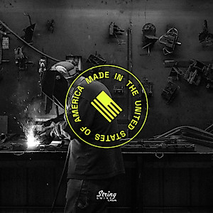 String Swing Guitar Wall Rack, Multiple Guitar Wall Mount, Guitar Organizer for Acoustic & Electric Guitars, 5 Padded Arm Hangers & Black Slatwall Rail, Wall Mount Guitar Rack - Made in USA