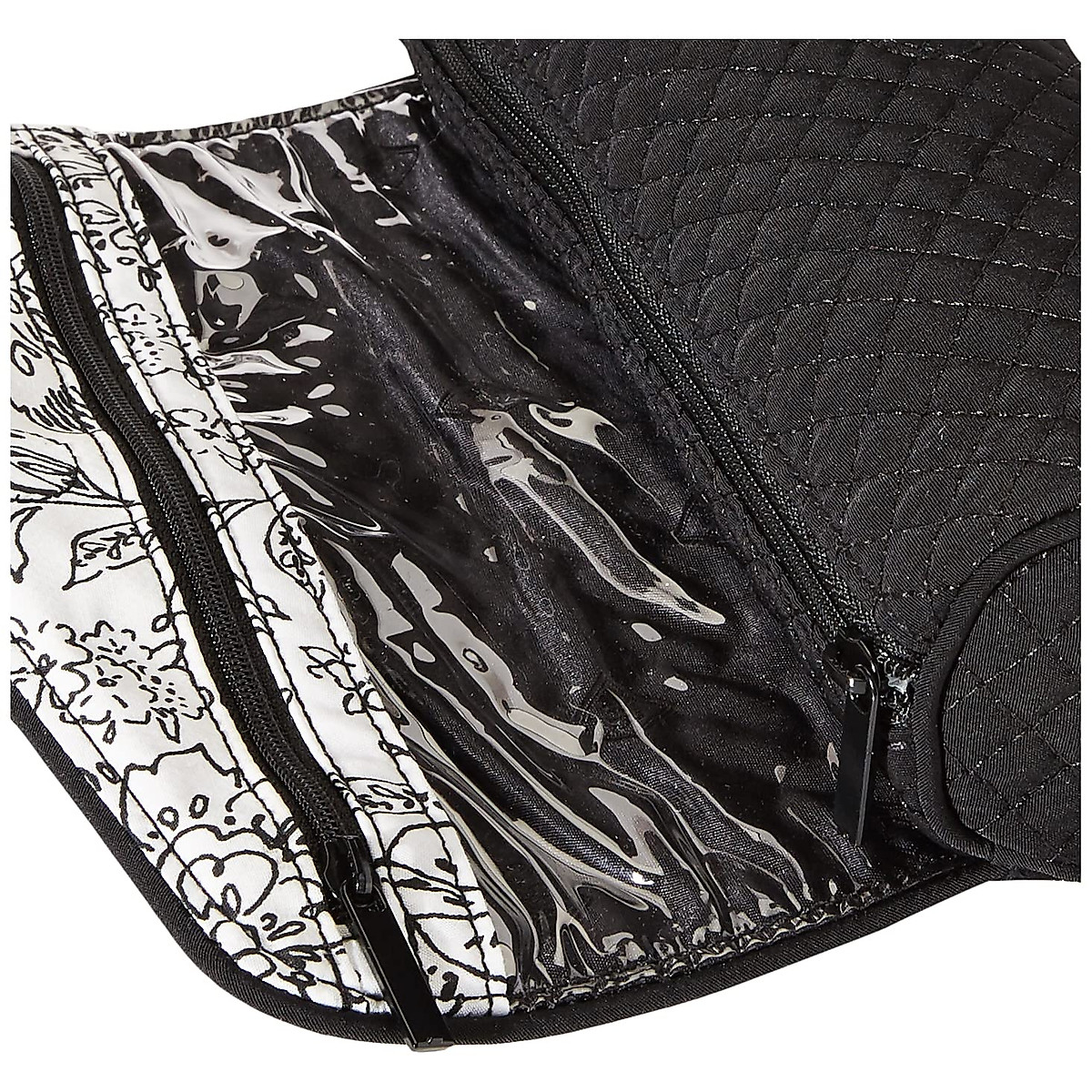 Vera Bradley Women's Microfiber on a Roll Makeup Brush & Pencil Case, Black, One Size