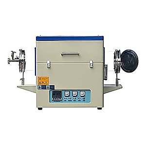 Across STF1200.60 1-Zone Split Tube Furnace with Kanthal Sweden Elements, 60 mm OD Tubes, 208-240V, 50/60Hz, 1200°C Maximum Working Temperature, 24" Width, 15" Length, 20" Height
