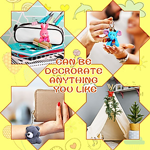 40 Pieces Mini Plush Animals Toys Set Animal Plush Toys Stuffed Animals Set Stuffed Animals Bulk Tiny Stuffed Animals for Boys Girls Themed Parties Valentine's Day Supplies Presents