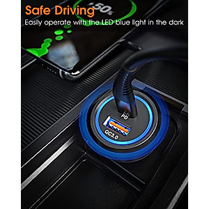 Car Charger, ZeeHoo USB C Car Charger Adapter QC 3.0&PD Dual Port 45W Fast Charging for Apple iPhone 14 13 12 11 Pro Max Mini, Samsung Galaxy S23 Ultra/S22/Z Fold4 Flip 4/S21/Note20/Pixel/LG