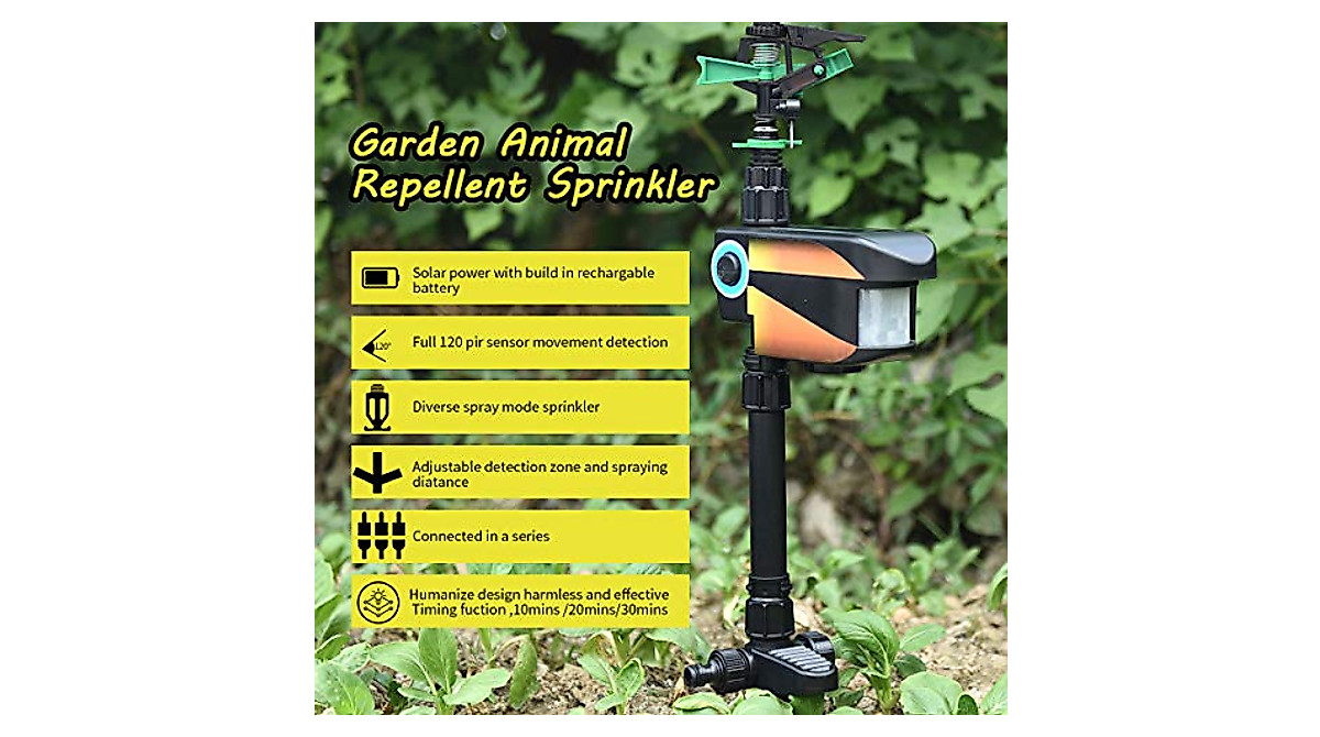 COSTWAY Scarecrow: Motion-Activated Animal & Pest Repellent