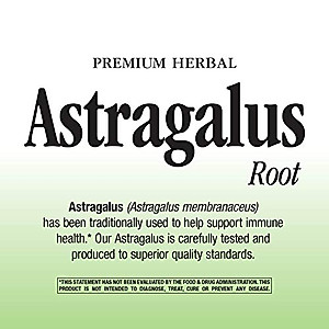 Nature's Way Astragalus Root, Traditional Immune Support*, Non-GMO Project Verified, Vegan, 180 Capsules