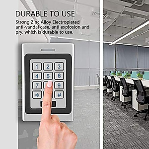 Waterproof IP67 RFID Card Door Access Controller, Keypad Security Door Access Control System, DC12V Access Controller Support 3000 Users, Intelligent Key Board 3 Way to Open Door