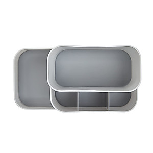 Desktop Storage Organizer, Pen Pencil Card Holder Box Container for Desk, Office Supplies, Vanity Table (White)