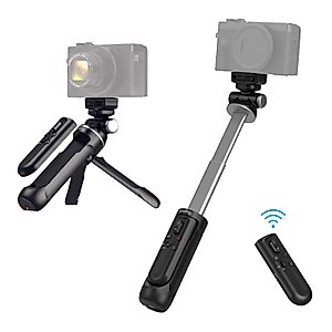 SmallRig SR-RG1 Extendable Remote Wireless Camera Shooting Grip, Vlog Tripod Selfie Stick for Sony A6700, ZV-E10, ZV-E1, ZV-1 II, RX100 VII, A6600, A6400, for Canon M50, G7X, Photo/Video/Zoom - 3326