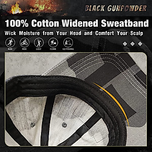 Black Gunpowder Tactical Camo Baseball Cap Tactical Operator Collection Patch Hunting Outdoor Activities (Tiger Stripe)