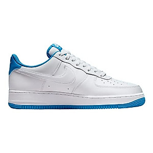 Nike Air Force 1 Low Men's White/White-LT Photo Blue DR9867-101 12.5