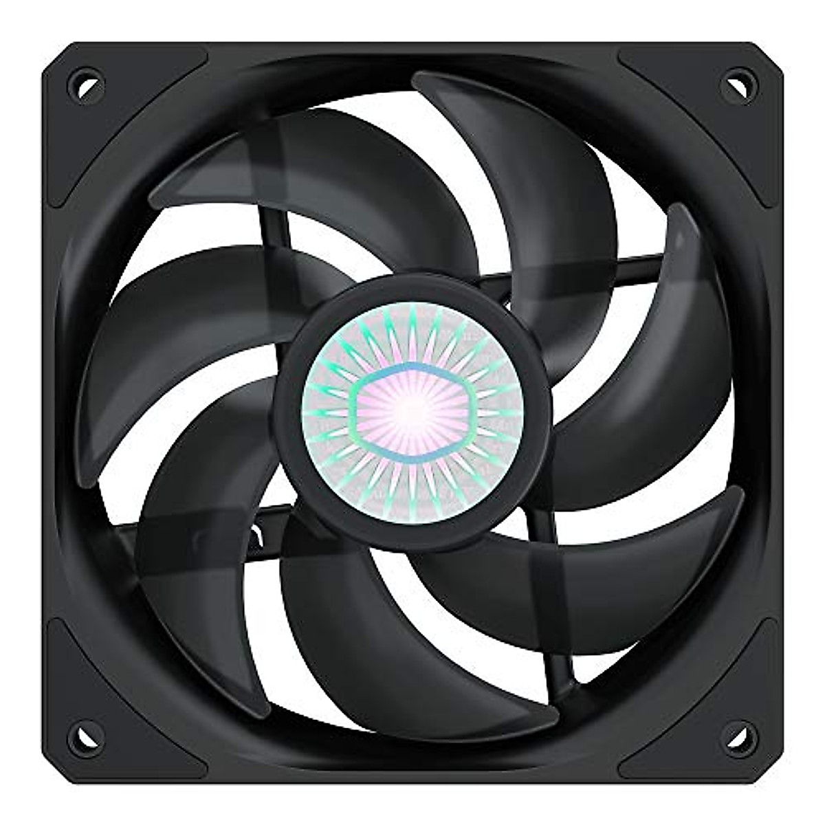 Cooler Master SickleFlow 120 Black Case & Cooling Fan - Improved Air Balance Blades, 62 CFM, 2.5 mmH2O, 8 to 27 dBA - Black