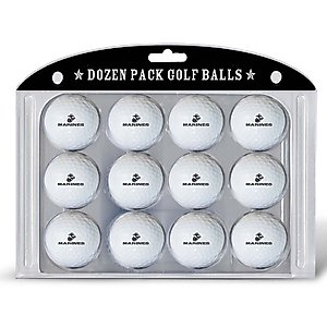 Team Golf Military Marines Golf Balls, 12 Pack Dozen Regulation Size Golf Balls, 12 Pack, Full Color Durable Team Imprint