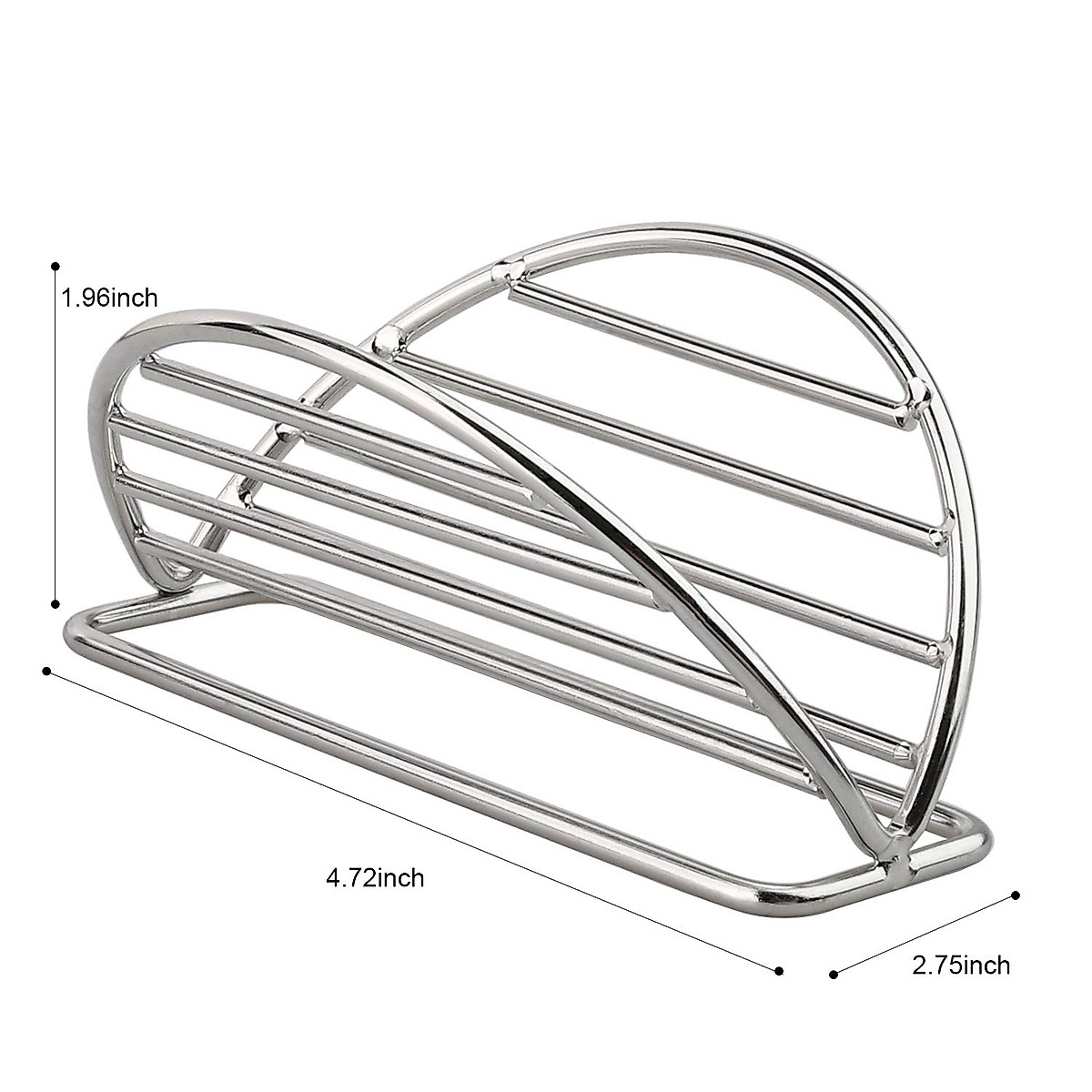 YellRin Taco Holder Stainless Steel Taco Holders Stands Set of 4 Racks Holds Soft or Hard Shell Tacos - for Burritos and Tortillas Holder