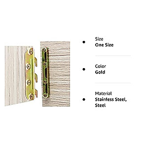 ZBRO 4 Set Bed Rail Brackets-Bed Frame Hardware for Wood Bed Frame Headboards Footboards - 5inch (Screws Included)