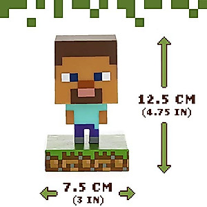 Paladone Minecraft Steve Icon Light Collectible Figure | Officially Licensed Minecraft Bedroom Decor