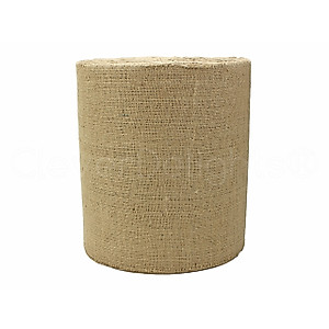 CleverDelights 12" Natural Burlap - Industrial Grade - 100 Yard Roll - 12 Inch Tight-Weave Jute Burlap Fabric - 12 Inch