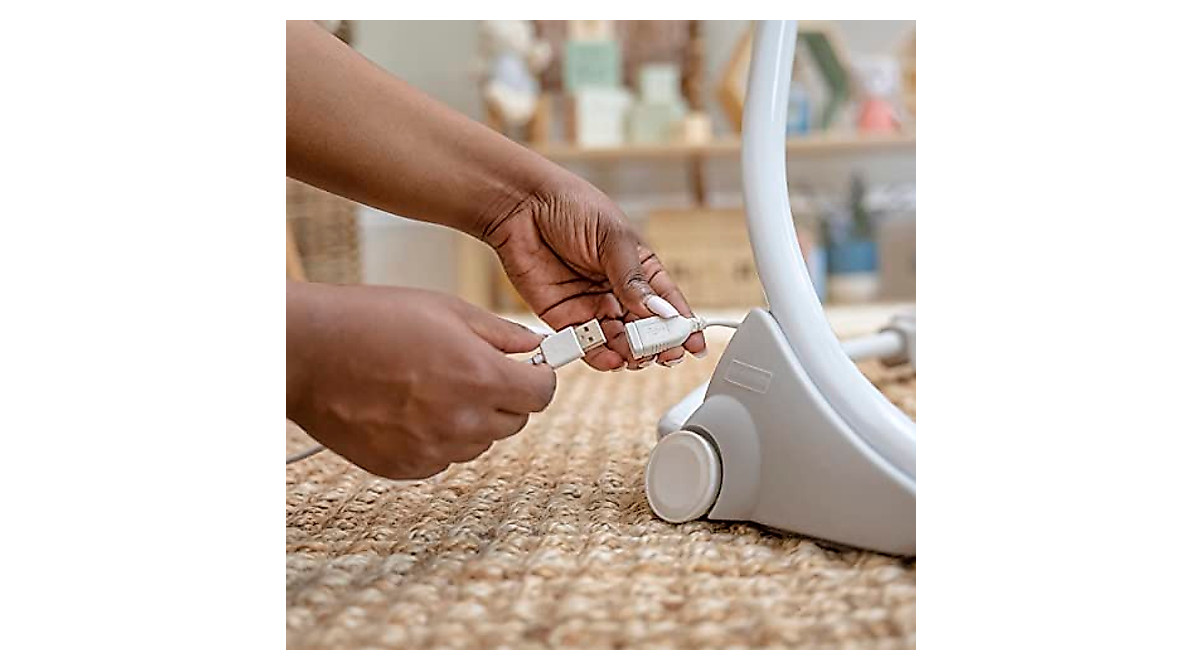 Ingenuity InLighten Baby Swing 6-Speed with LightBeams Mobile