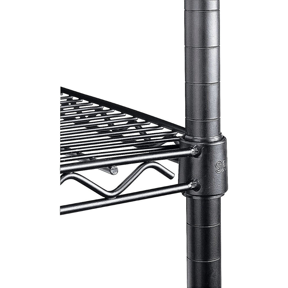 Safco Products 5276BL Commercial Wire Shelving 36" W x 18" D Basic Unit (Extra Shelves 5243BL Sold Separately), Black