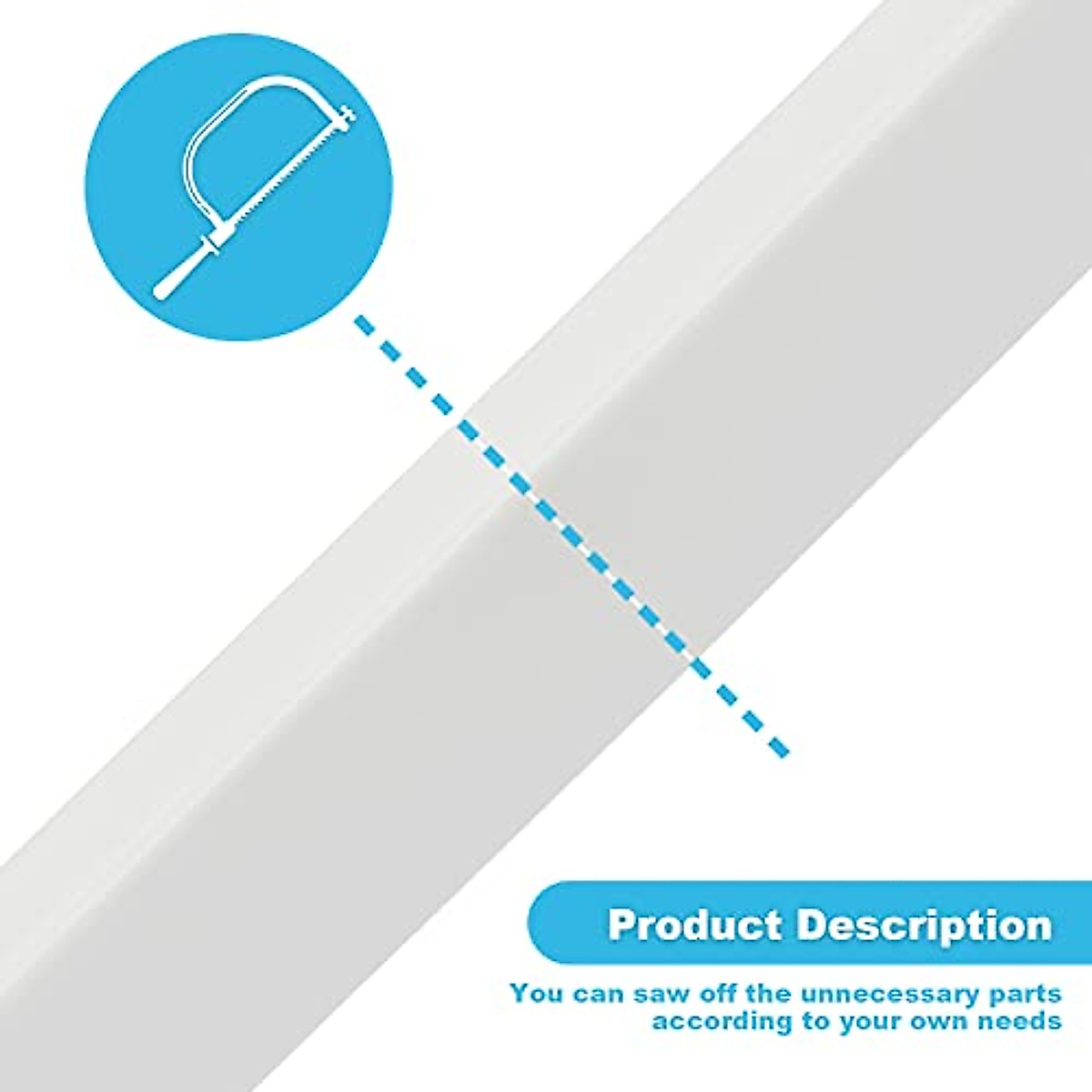 Mandycng Replacement Towel BAR 24" Rod Spring Loaded Ends Durable Plastic Wall Mounted