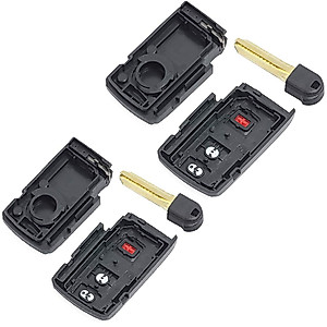 Beefunny Replacement with Blank Key Smart Remote Key Shell Case Fob 3 Button for Toyota Prius 2004-2009 (1)