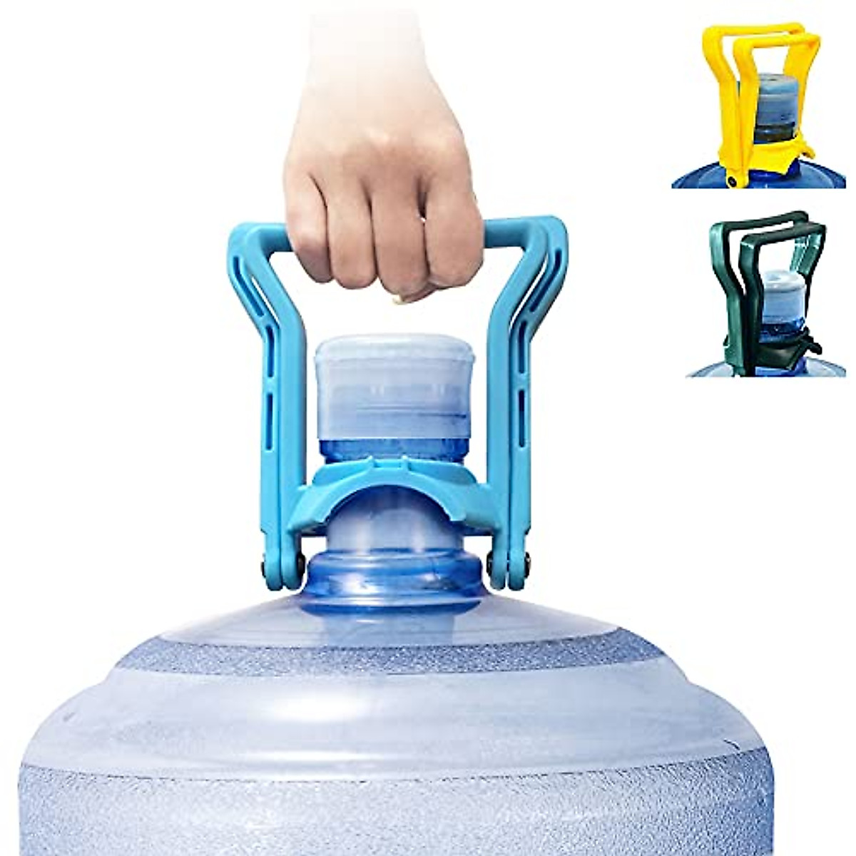 Drinking Water Bottled Handle, 5 Gallon Water Bottle Handle, Energy Saving Ergonomic Water Bottle Carrier 2pcs(Yellow)