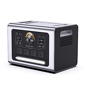 EGRETECH Sonic 2200W Portable Power Station, 2200Wh Backup Lithium Battery Solar Generator with 4 x AC Outlets 2200W (3300W Peak), Fully Charge in 1.67Hrs for Emergency, RV, Camping, Home Outage.