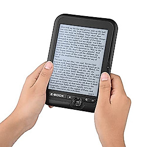 WESE Digital Book Read, Electronic Ink Screen 300DPI 29 Languages Ereader for Household for BK-6006(Black, 8G)